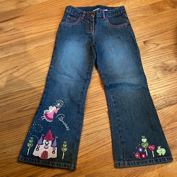 Talbots | Bottoms | Talbots Kids Jeanssize 5adorable Princess Motif ...